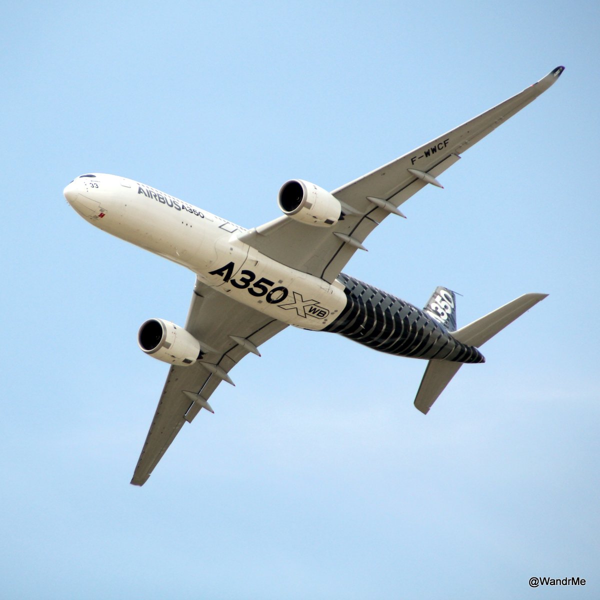 A350 crossing the sky on day 2 - Wandering Aramean