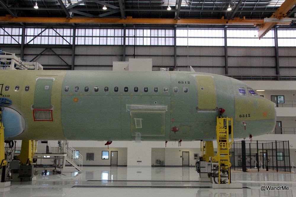 The first A321 on the assembly line in Mobile - Wandering Aramean