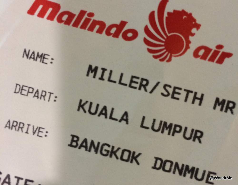 Flying Malindo Air from Kuala Lumpur to Bangkok