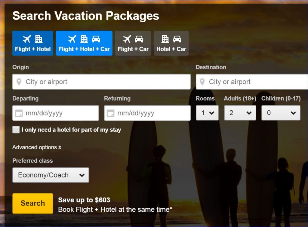 The lies inside Expedia's package deals - Wandering Aramean